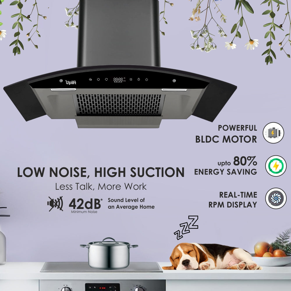 Paradise BLDC 90 Filterless Smart Autoclean Silent Kitchen Chimney (Wa ...
